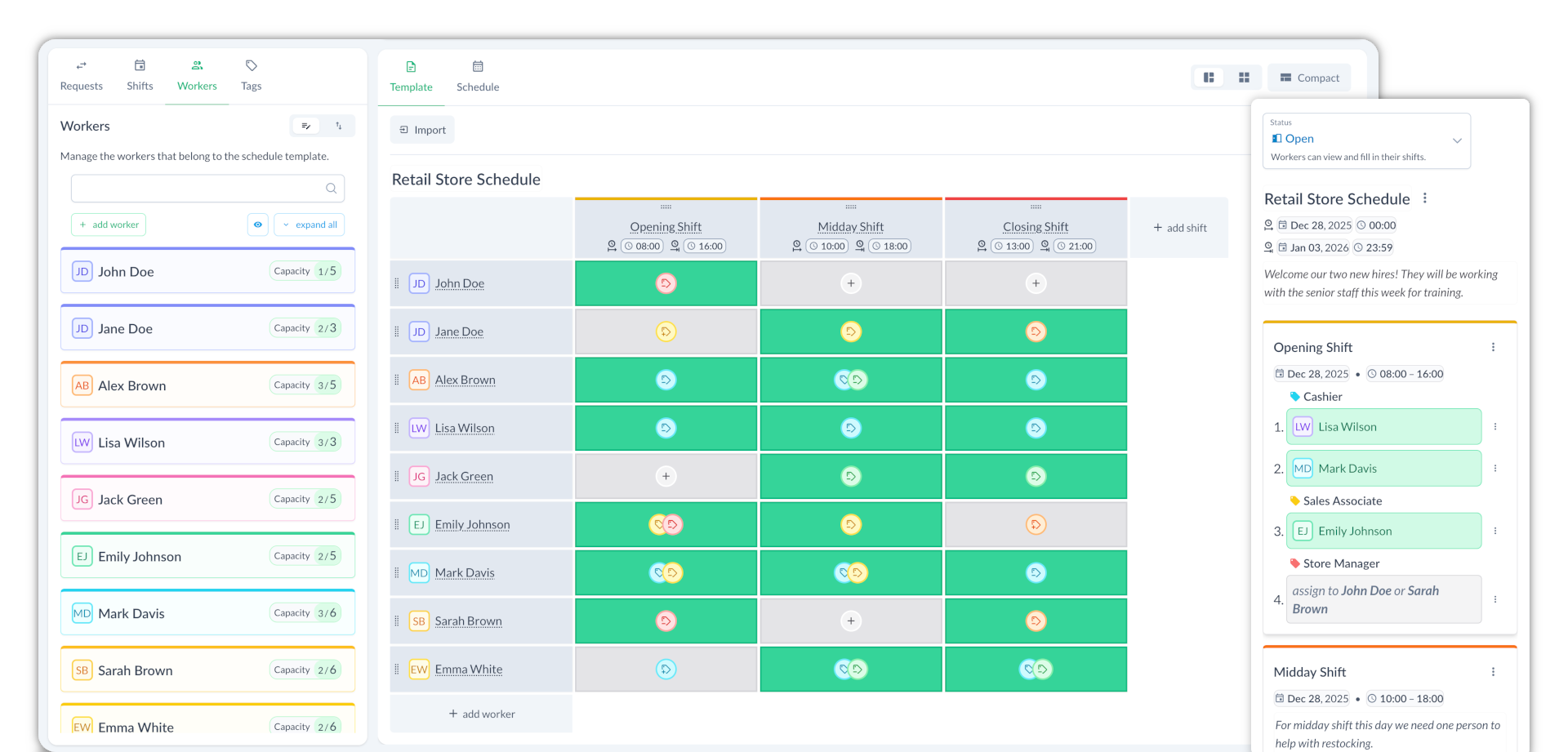 TTShift - Simple & Flexible Shift Scheduling